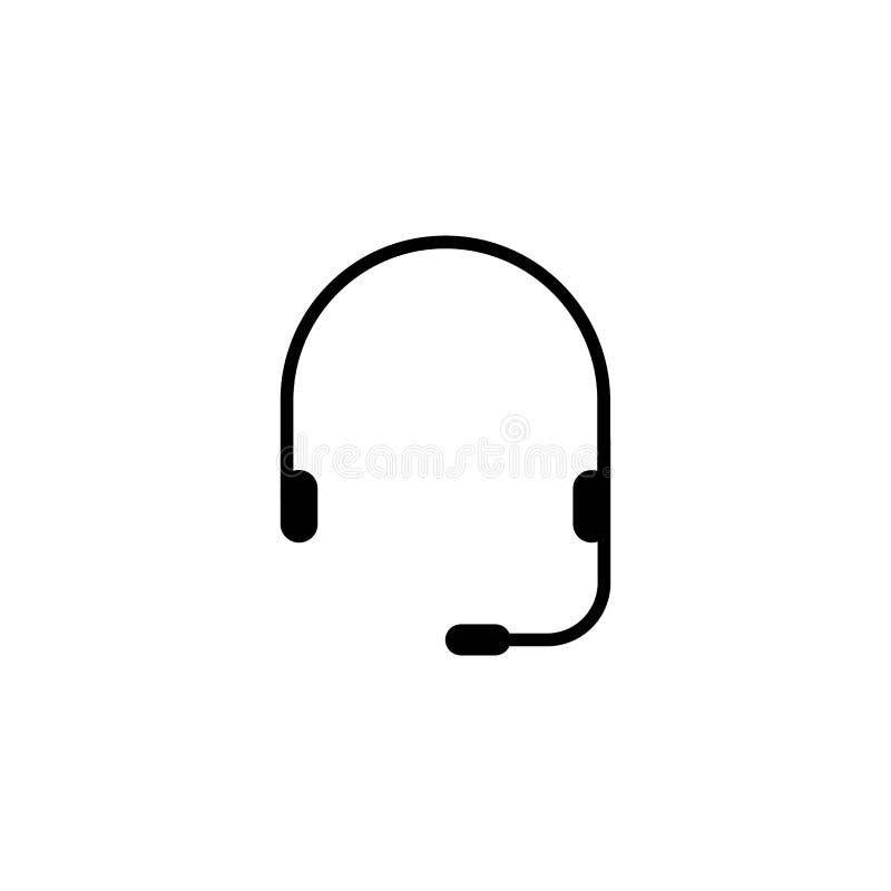 Headset logo icon design stock illustration. Illustration of business ...