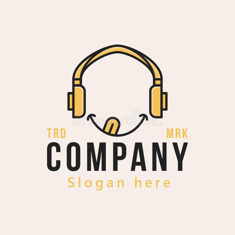 Headset and Rapper, Logo Design, Vector Illustration Stock Vector ...