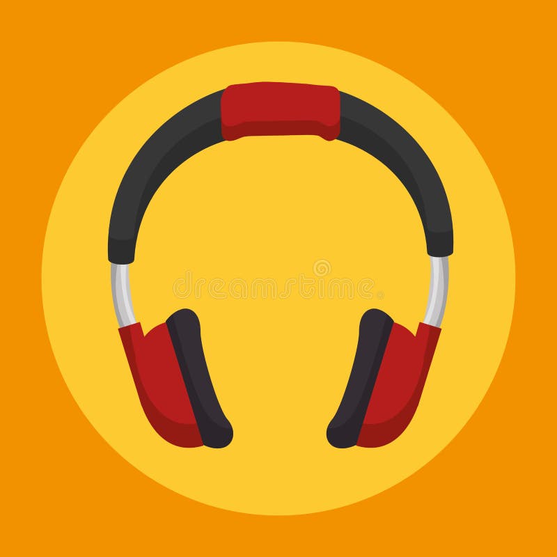 Headset sound device icon stock vector. Illustration of musical - 112107784