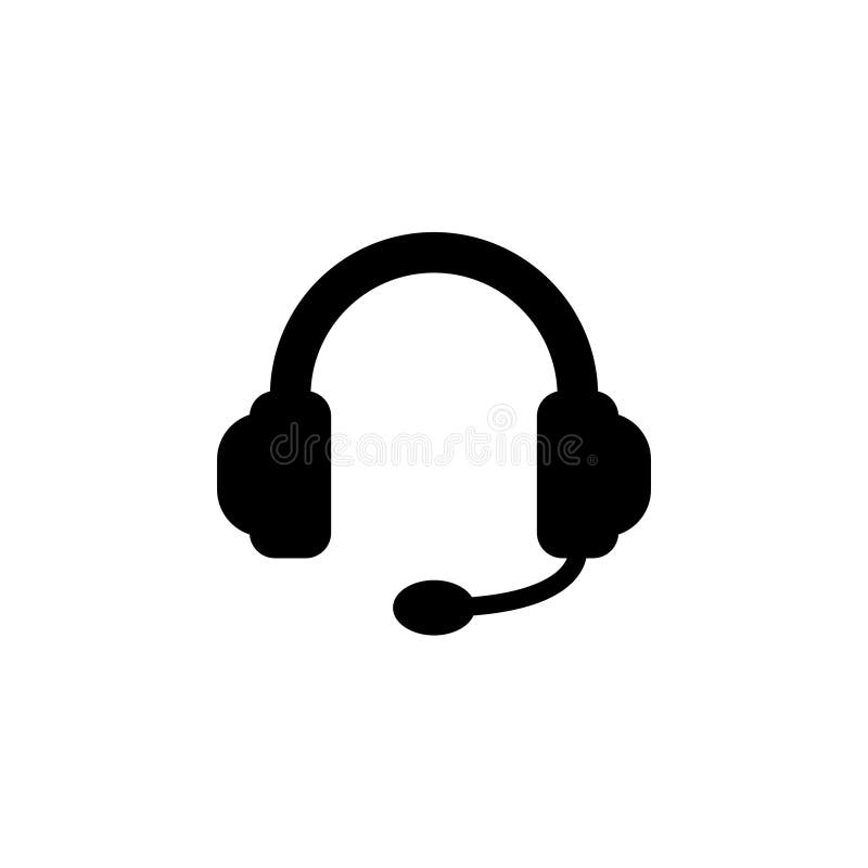 Headset, Support Headphone Flat Vector Icon Stock Vector - Illustration ...