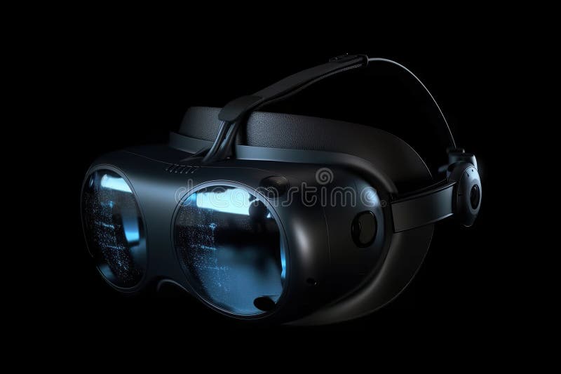 Headset for Video Games, Realistic Vr Glasses, Generative AI. Stock ...