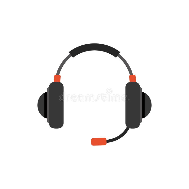 Gaming Headset Glyph Icon. Esports Equipment. Computer Headphones with ...