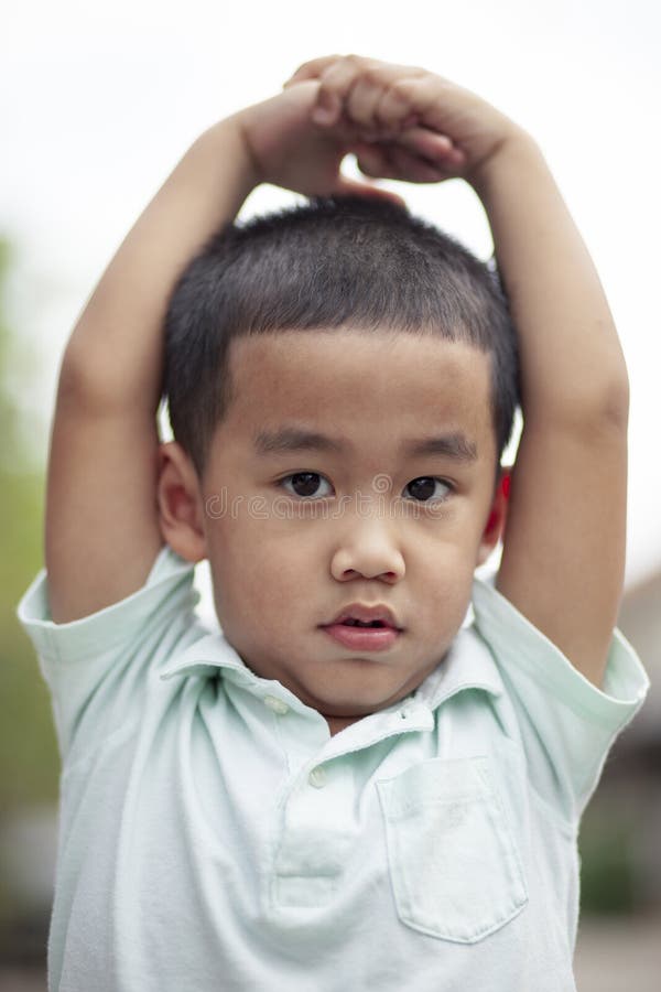 Headshot of Asian Boy Looking with Eye Contact To Camera Stock Image ...