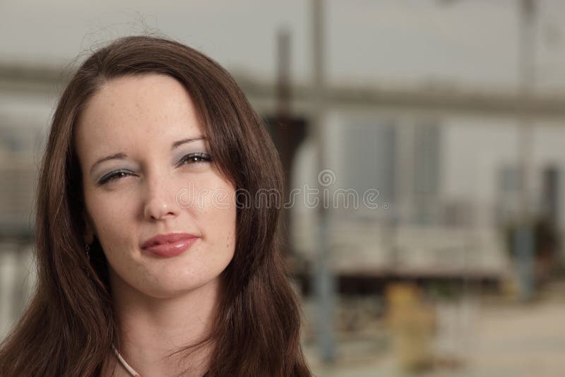 Headshot of a Beautiful Woman Stock Photo - Image of lady, female: 9811622