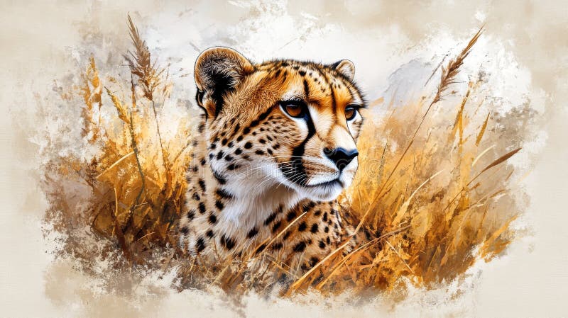 A Headshot of a Cheetah with a Tan Background, Suitable for Wildlife ...