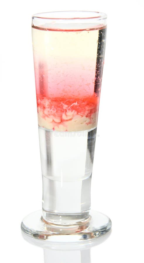 Headshot Cocktail - Vodka, Liqueur Ans Syrup Stock Photo - Image of ...