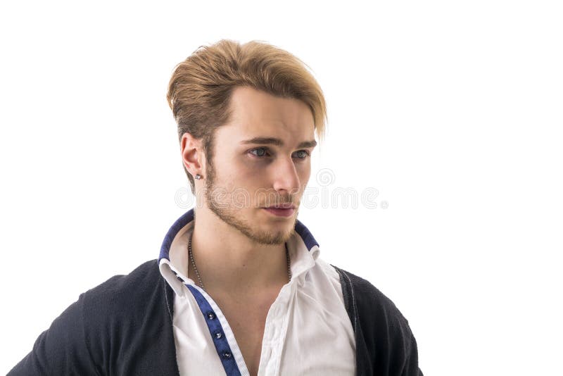 Headshot Del Hombre Joven Rubio Hermoso Imagen de archivo - Imagen de ...