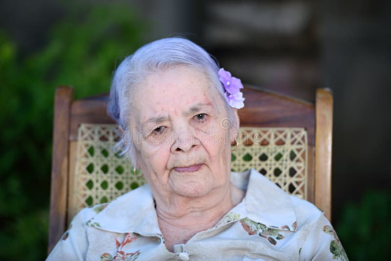Headshot of grandma stock image. Image of looking, grandmother - 69120423