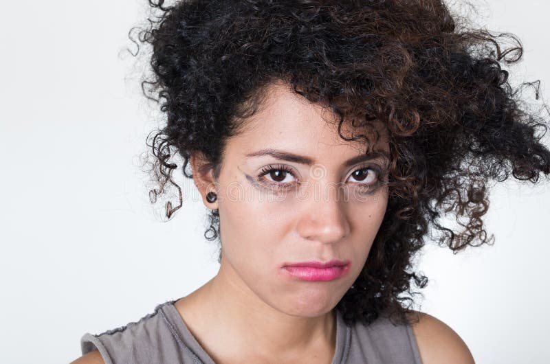 Headshot Hispanic Brunette Rebel Model Afro Stock Photos - Free ...