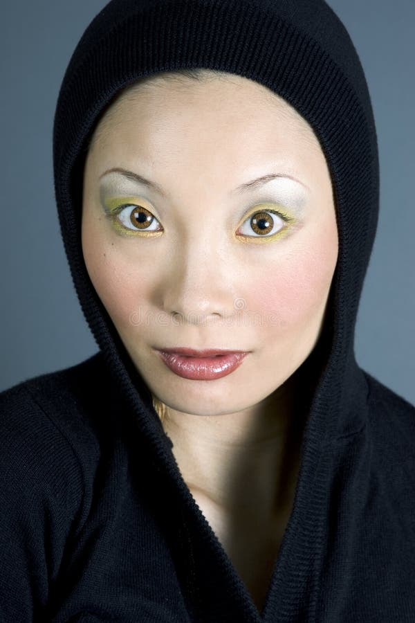 Headshot of a Japanese Woman Stock Image - Image of gorgeous, beautiful ...