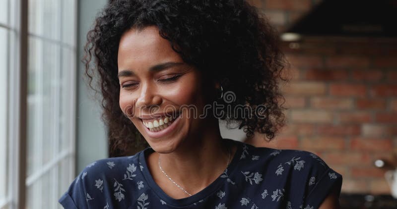 Headshot Portrait of Beautiful Laughing Millennial African American ... Headshot Portrait of Beautiful Laughing Millennial African American ...
