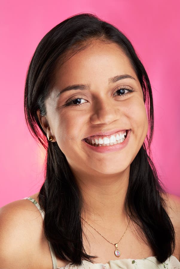 Headshot of smiling girl stock photo. Image of young - 75268540