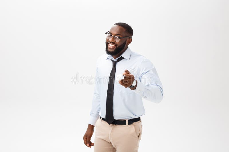 Headshot of Successful Smiling Cheerful African American Businessman ... Headshot of Successful Smiling Cheerful African American Businessman ...