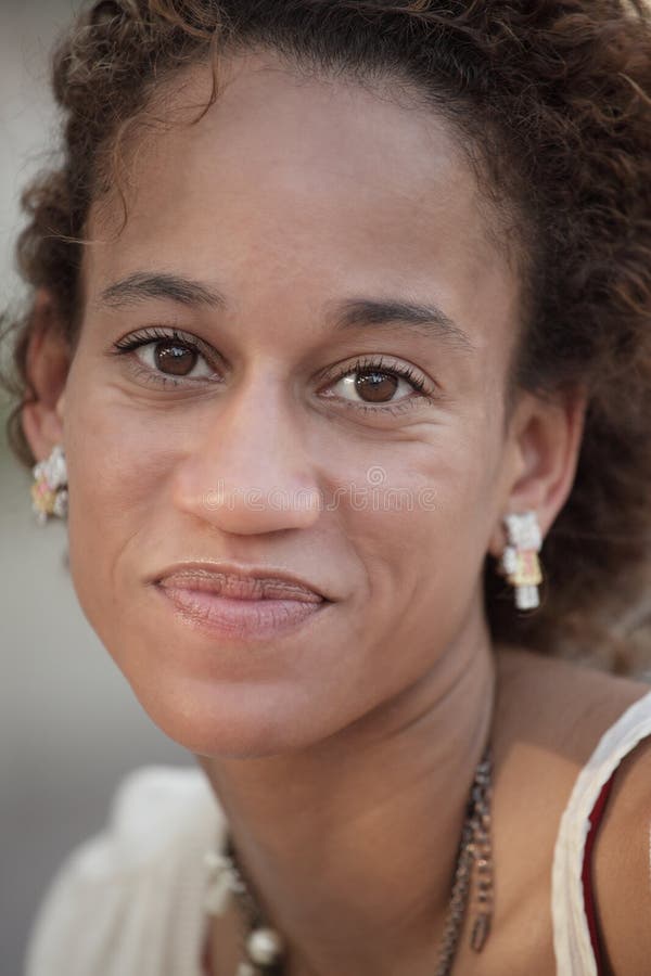 Headshot of a Woman Smiling Stock Photo - Image of attractive ...