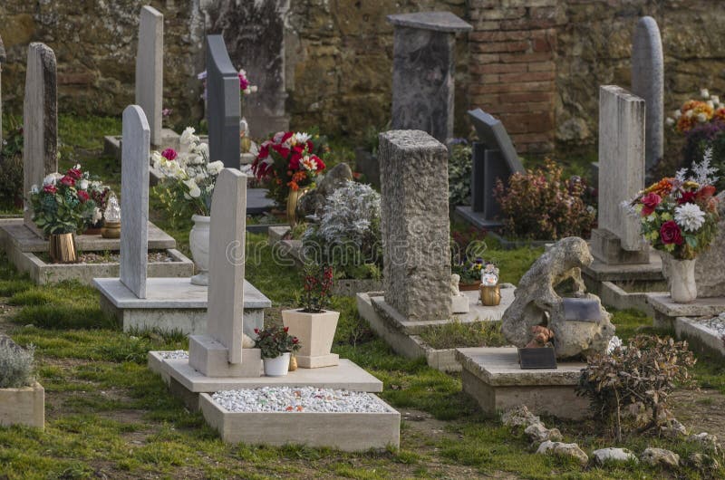 Headstones in a Public Cemetery Editorial Stock Image - Image of place ...