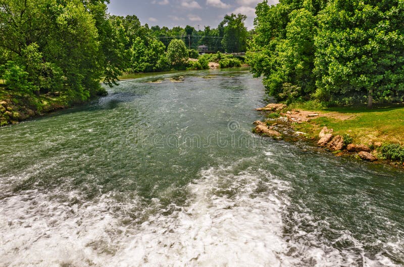 SPRING RIVER DAM stock photo. Image of early, clear, water - 50876124
