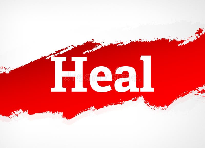Heal Red Brush Abstract Background Illustration Stock Illustration ...