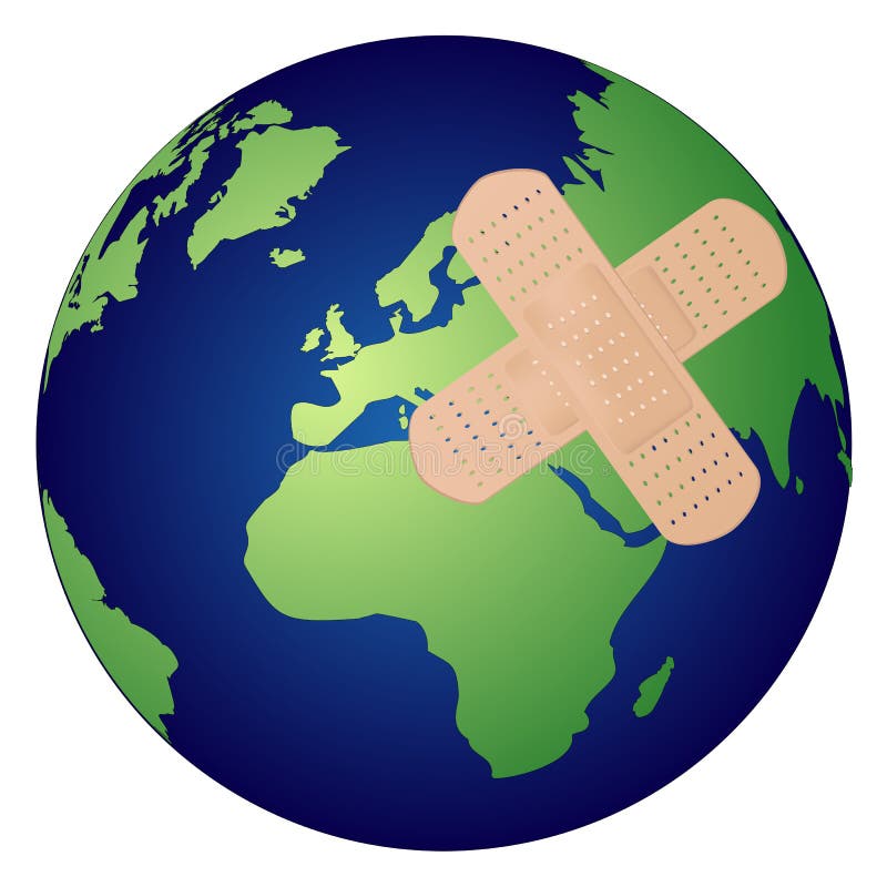 Heal the world concept stock vector. Illustration of heal - 32579958