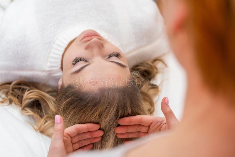 Healer Performing by Lightly Touched Set of 32 Points of Access Bars on ...