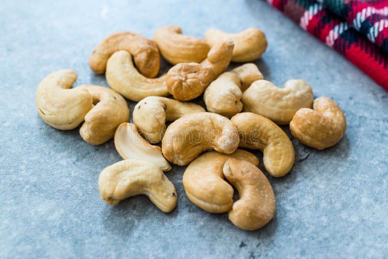 Healhty Organic Cashew Nuts with No Shell Stock Photo - Image of ...
