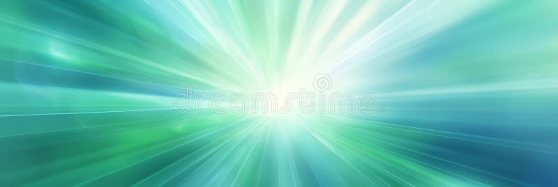 Healing Abstract Background, Soothing Green and Blue Rays, Nurturing ...