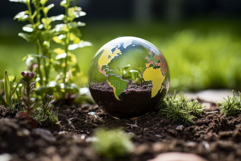 Healing Earth: Evocative Symbol of an Eco-Friendly Planet Stock ...