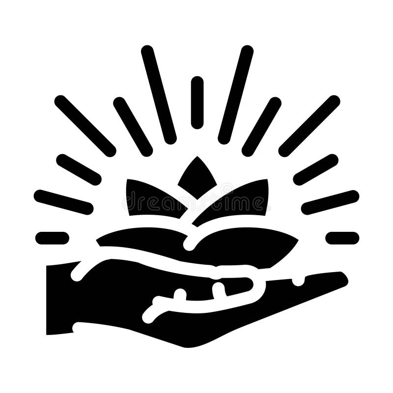 Healing Hands Acupuncture Glyph Icon Vector Illustration Stock ...