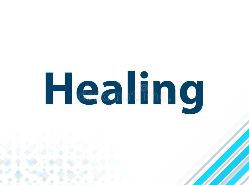 Healing Modern Flat Design Blue Abstract Background Stock Illustration ...