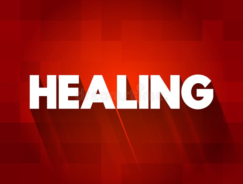 Healing Text Quote, Concept Background Stock Illustration ...