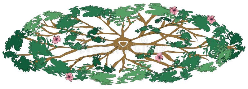 The Healing Tree stock illustration. Illustration of harmonize - 248749