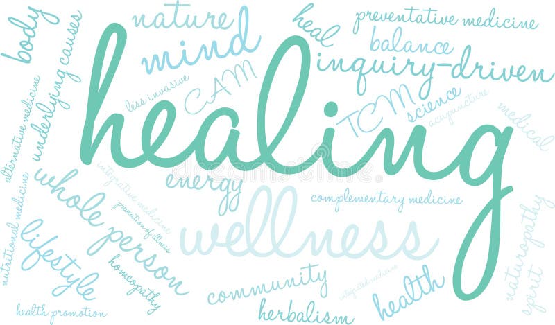 Healing Word Cloud stock illustration. Illustration of blessings - 98663469