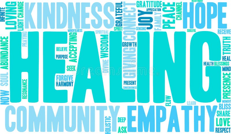 Beautiful Healing Words stock image. Image of loving - 48593479
