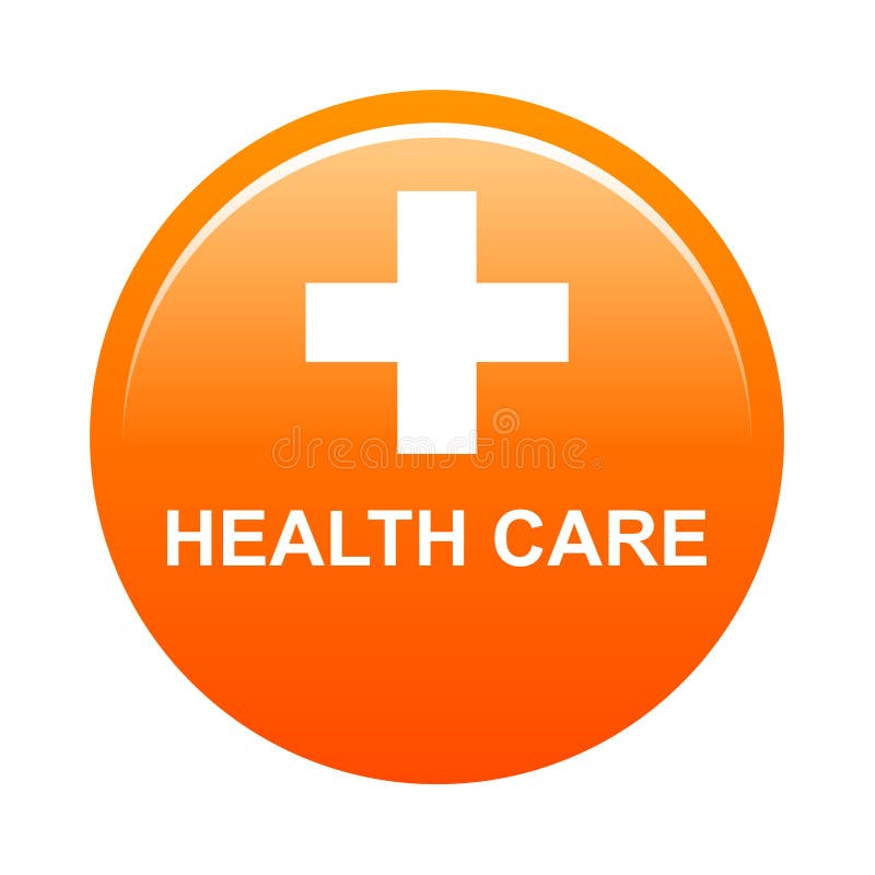 Health care button stock vector. Illustration of emergency - 178945219