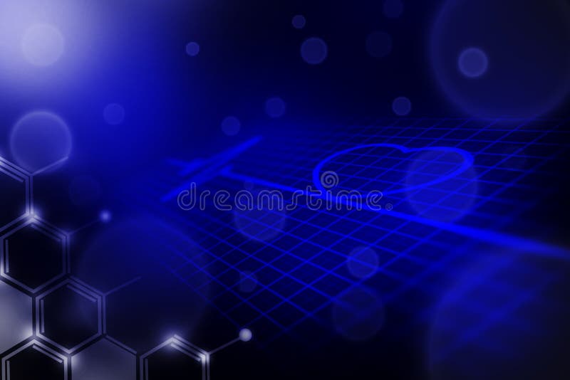 Health Abstract Background, Graph Heart Background Stock Illustration ...