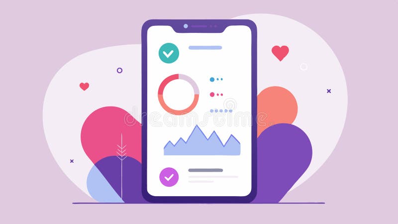 Health App Interface a Mockup of a Mobile App Interface with Metrics ...