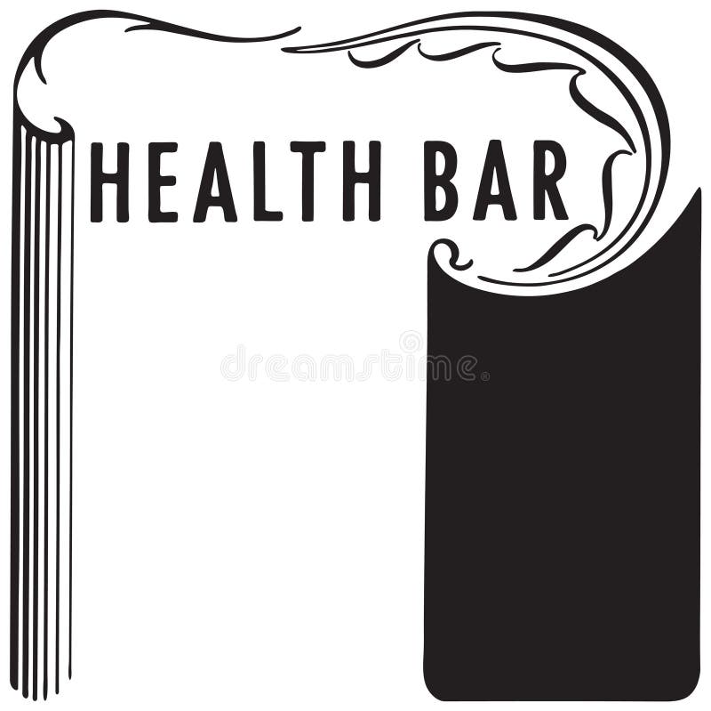 Health Bar stock illustration. Illustration of 1950s - 142009563