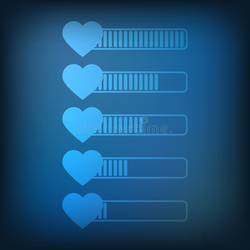 Health bar icon stock vector. Illustration of vector - 127390443