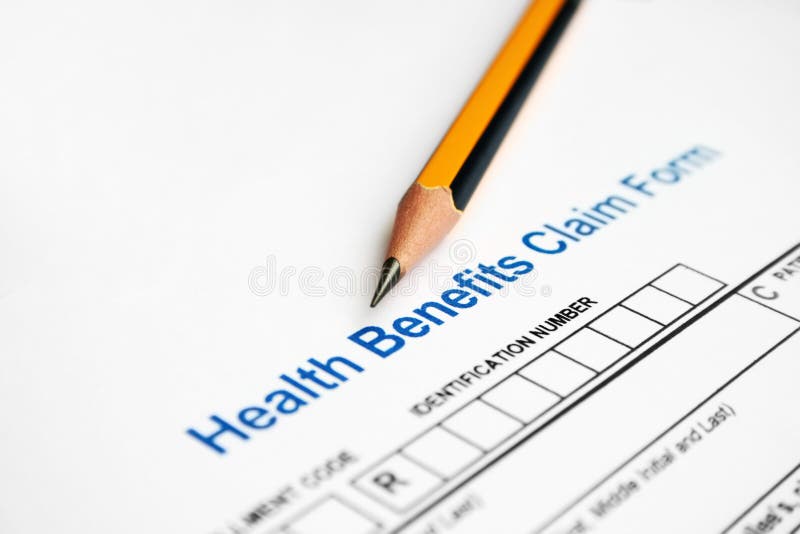 Health benefits claim form stock photo. Image of sheet - 15711196