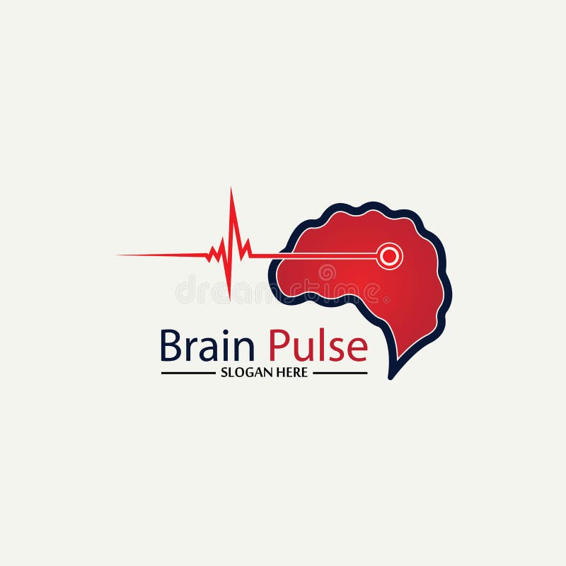 Health Brain Pulse Logo Template Design Vector, Emblem, Design Concept ...