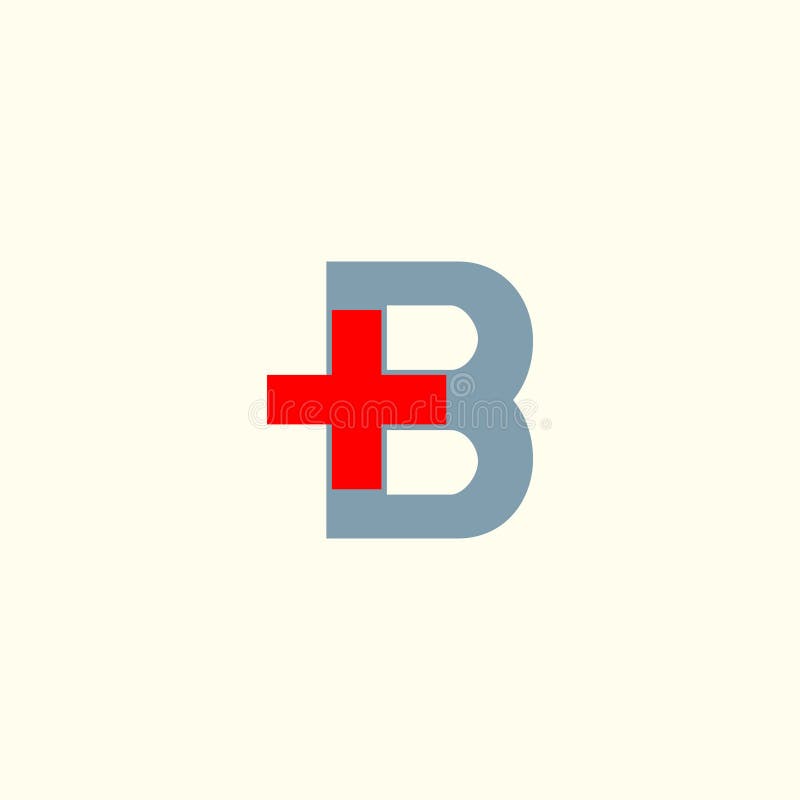 Health Care B and B Plus Creative Logo Stock Vector - Illustration of ...