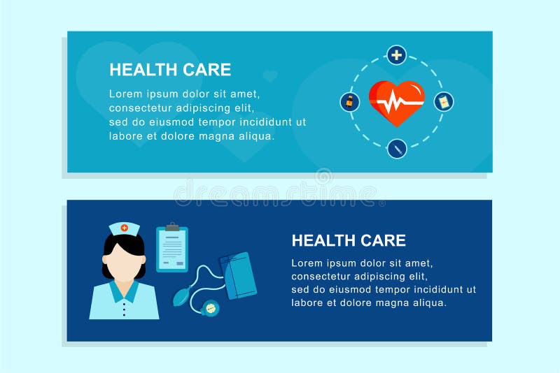 Health care banner design stock vector. Illustration of medicare ...