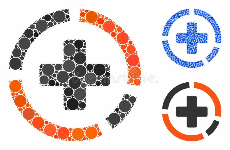 Health Care Diagram Composition Icon of Round Dots Stock Illustration ...