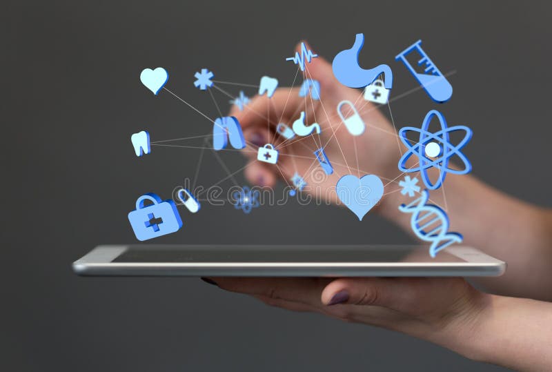 A Health Care Icon Pattern Medical Innovation Concept Stock Photo ...