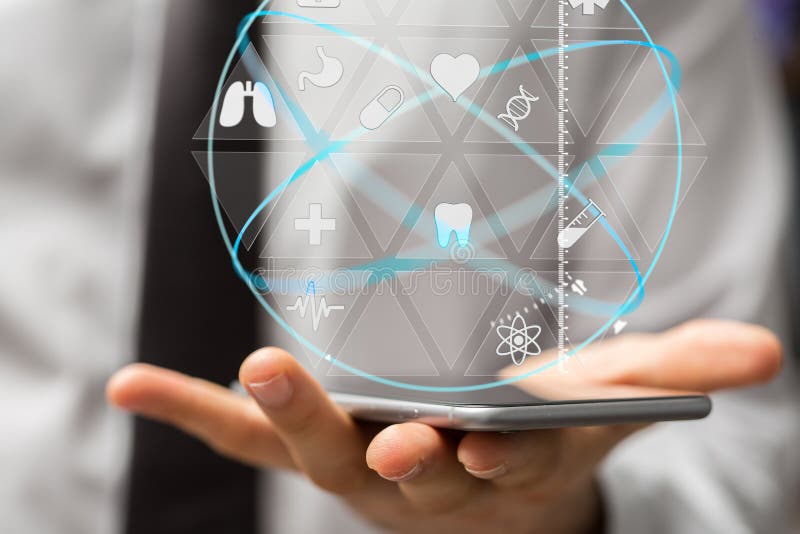 A Health Care Icon Pattern Medical Innovation Concept Stock Photo ...