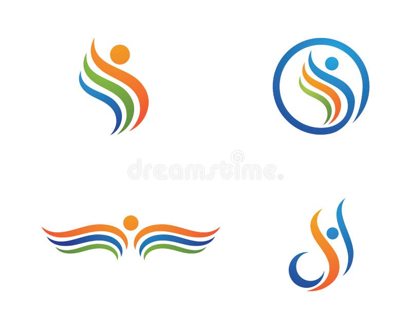 Healthy Lifestyle Vector Logo Template Concept Illustration Human