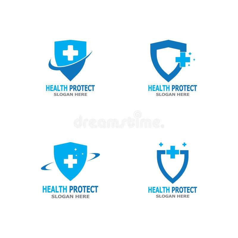 Health Care Protect Medicine Logo Vector Template Stock Illustration ...