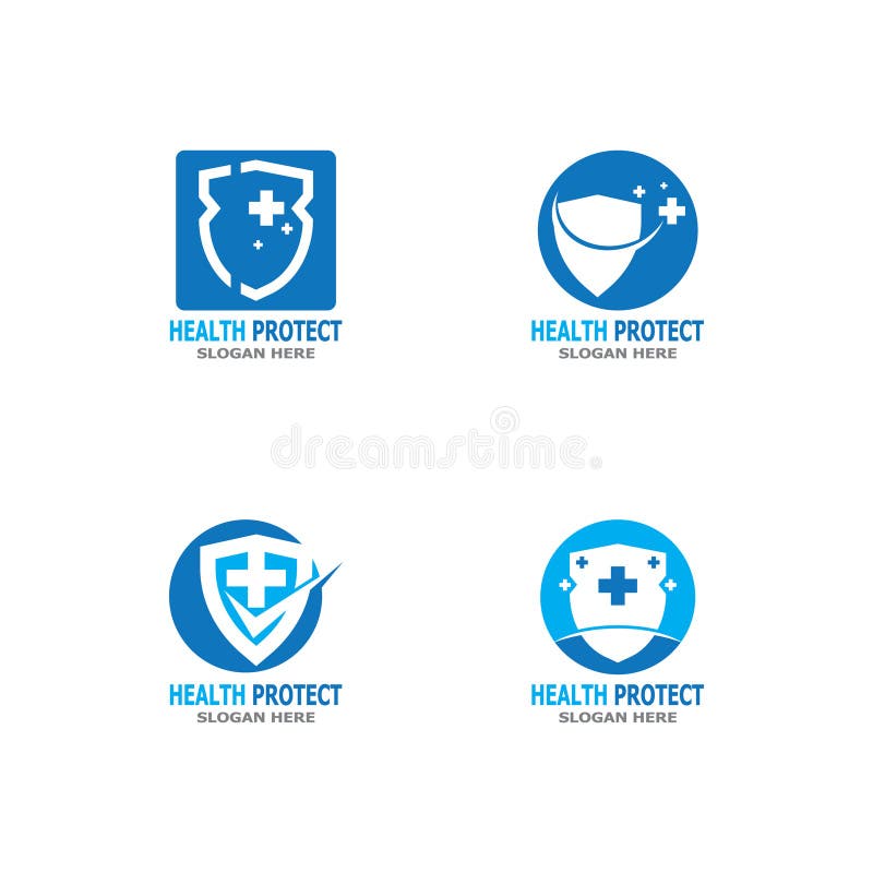 Health Care Protect Medicine Logo Vector Template Stock Illustration ...