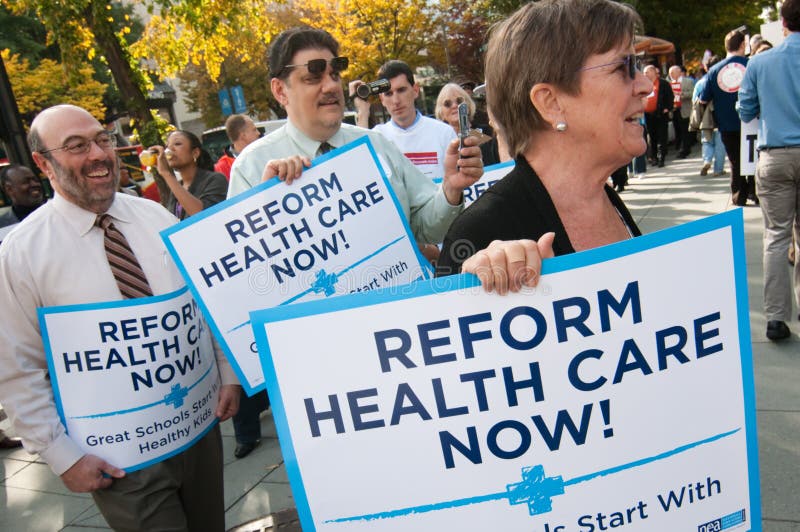 Health Care Protest editorial stock photo. Image of healthcare - 11533913