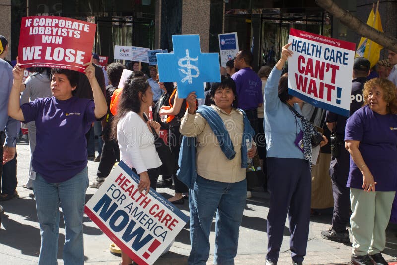 Health Care Rally editorial stock photo. Image of blue - 13066793