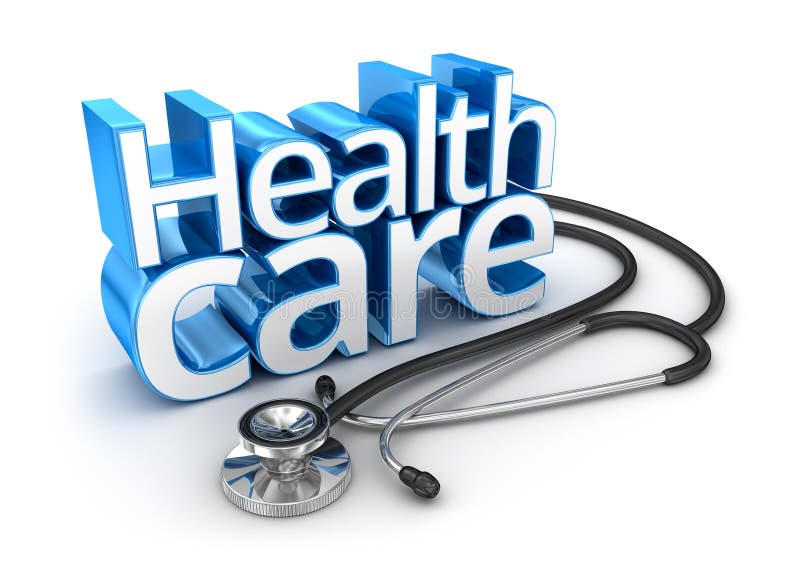 Health Care Text, 3d Concept Stock Illustration - Illustration of ...